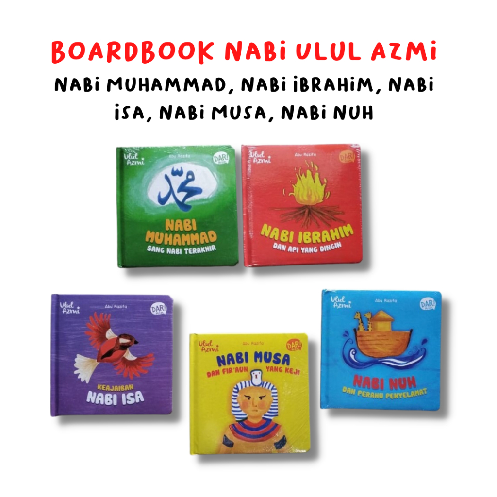 Jual BOARDBOOK Nabi Ulul Azmi: Nabi Muhammad, Nabi Ibrahim, Nabi Isa ...