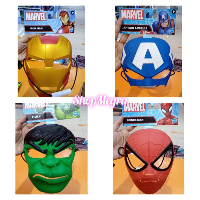 Jual Marvel Avengers Mask Mainan Topeng Superhero Capt. America, Hulk ...