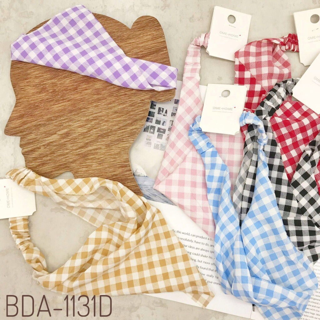 Jual bando bandana slayer segitiga motif kotak kotak penutup kepala ...