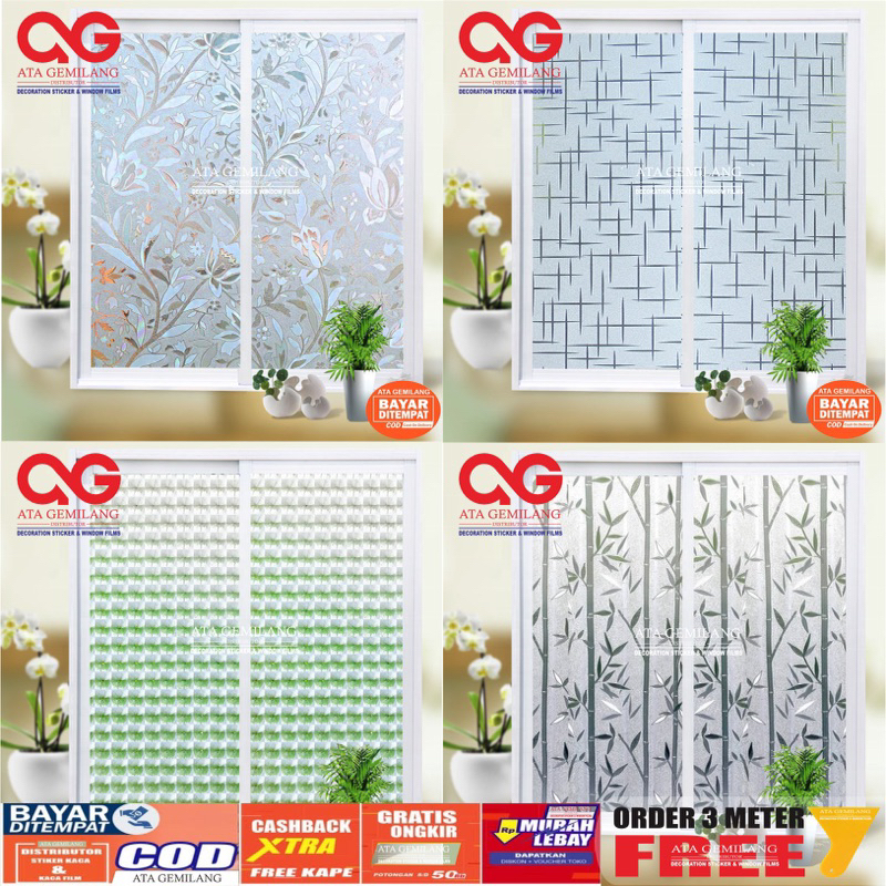 Jual Premium Stiker Kaca Jendela Lebar 122Cm/Stiker Kaca/Stiker Jendela ...