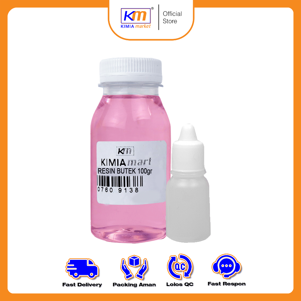 Jual Resin butek 100gr + Catalis 10ml / Resin Merah Kecil plus katalis ...