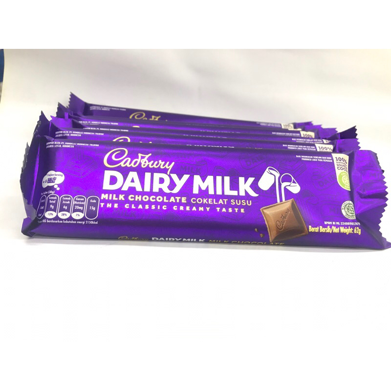 Jual Cadbury chocolate dairy milk 62g | Shopee Indonesia