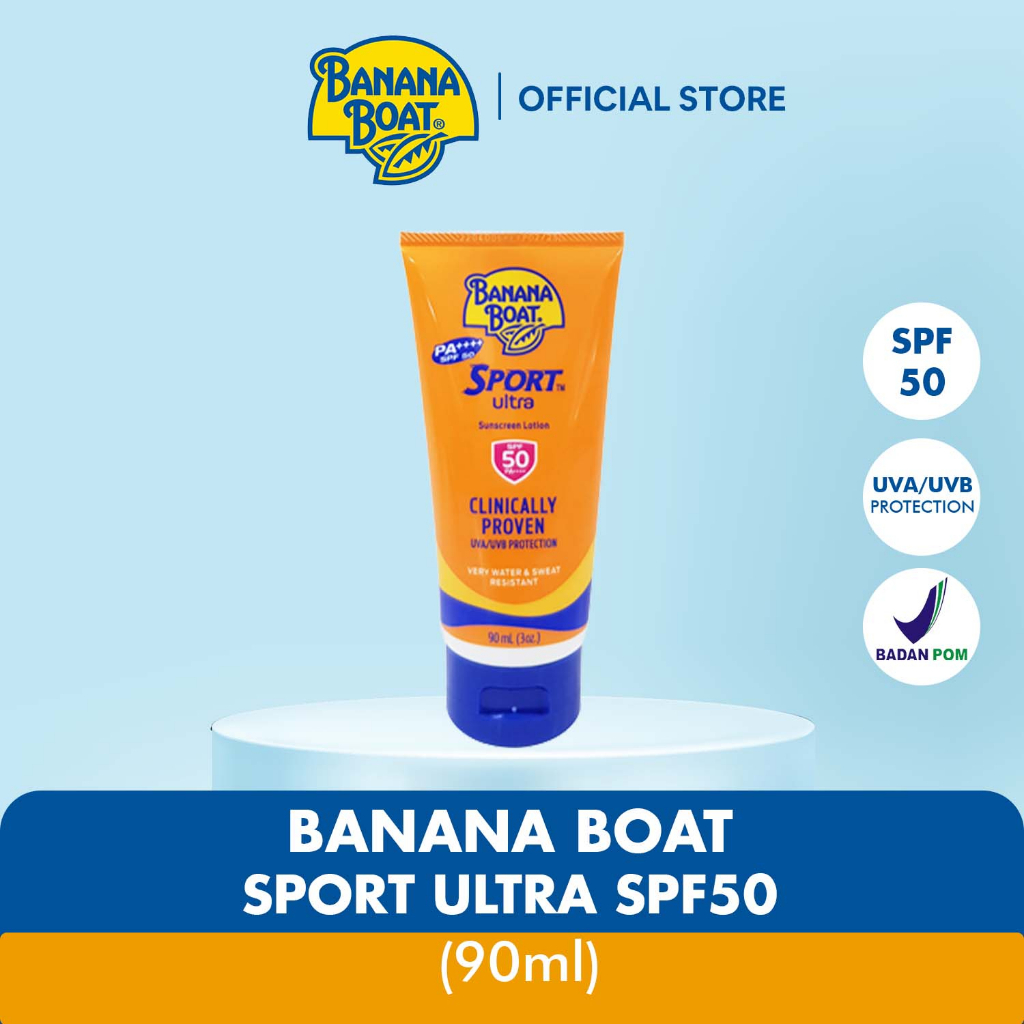 Jual Banana Boat Sunblock Sport SPF 50 90 mL | Shopee Indonesia