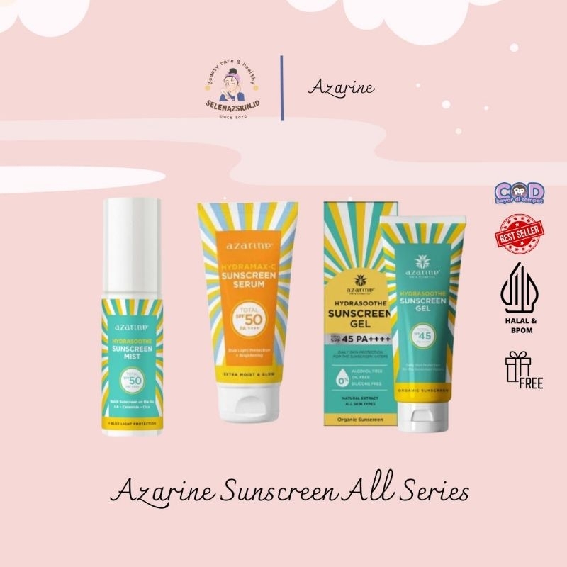 Jual AZARINE Hydramax-C Sunscreen Serum SPF 50 PA++++ (40ml) | Shopee ...