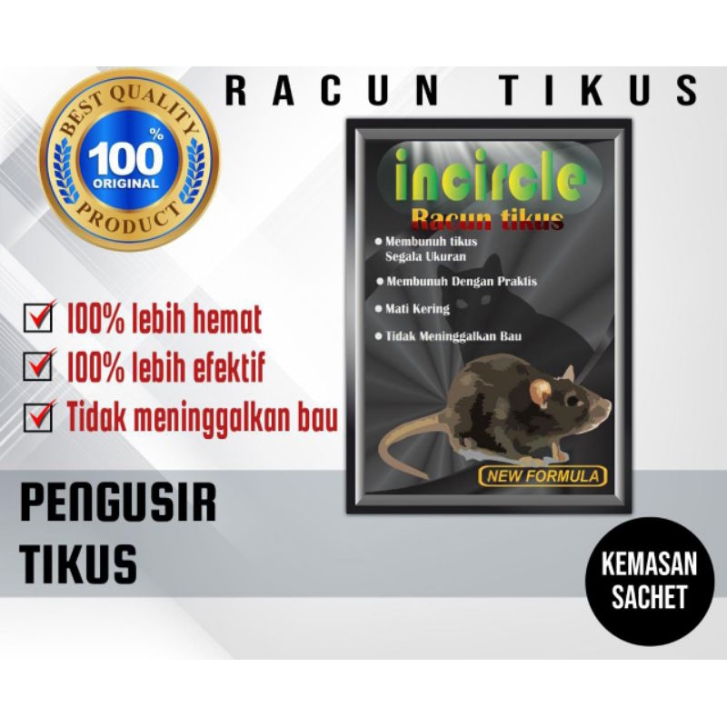 Jual racun tikus bubuk sachet / obat tikus / pembasmi curut | Shopee ...