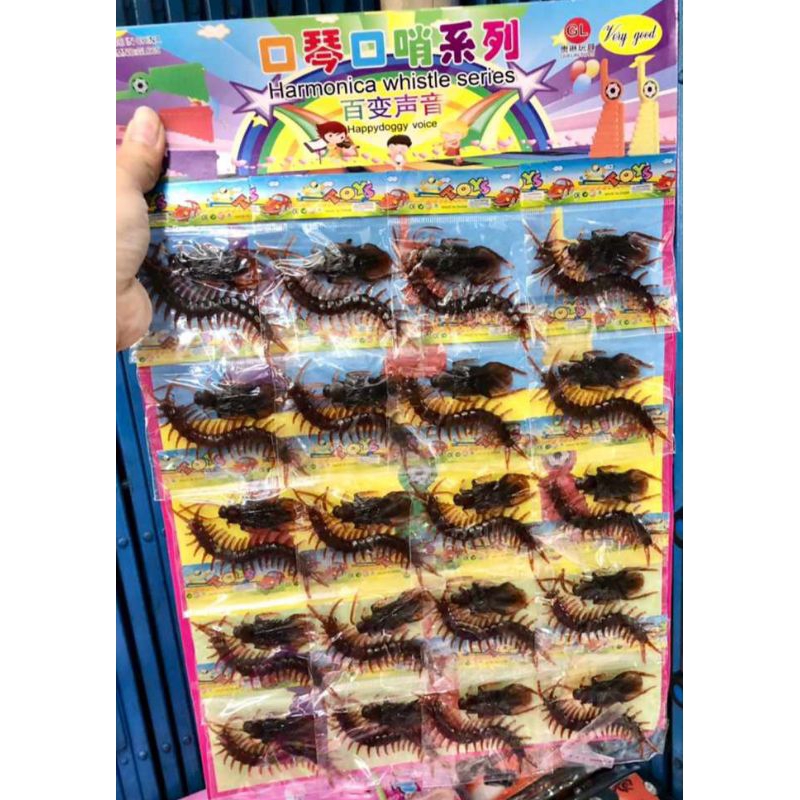Jual Mainan kecoa & kelabang karet prank lembaran isi 2x20pcs | Shopee ...
