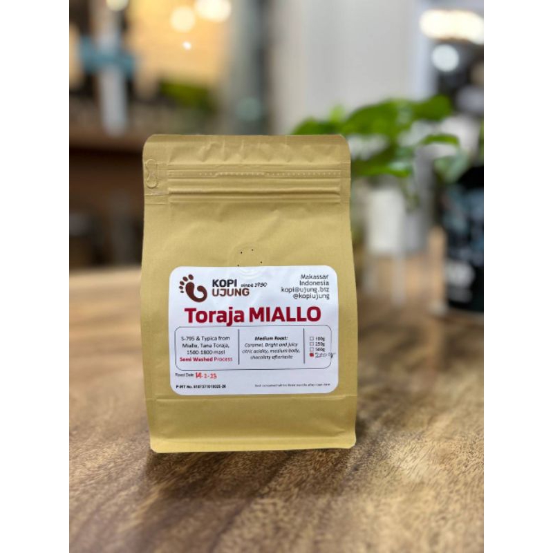 Jual Kopi Ujung Arabica Toraja Miallo 200 gram | Shopee Indonesia