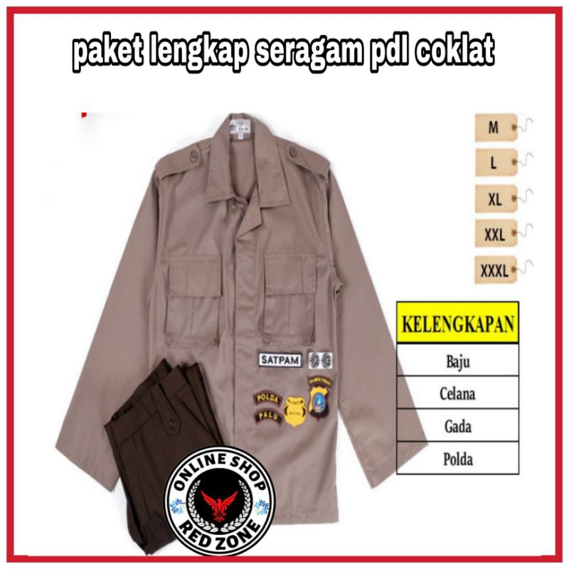 Jual Baju Seragam PDL Security Satpam Model Terbaru / Pakaian Pria / Setelan Satpam / Hitam Biru ...