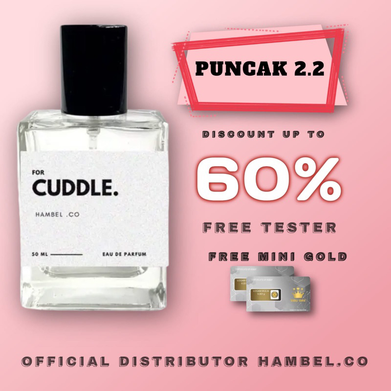 Jual PARFUM HAMBEL.CO FOR CUDDLE (CUTE& BANDEL) ORIGINAL DISTRIBUTOR ...