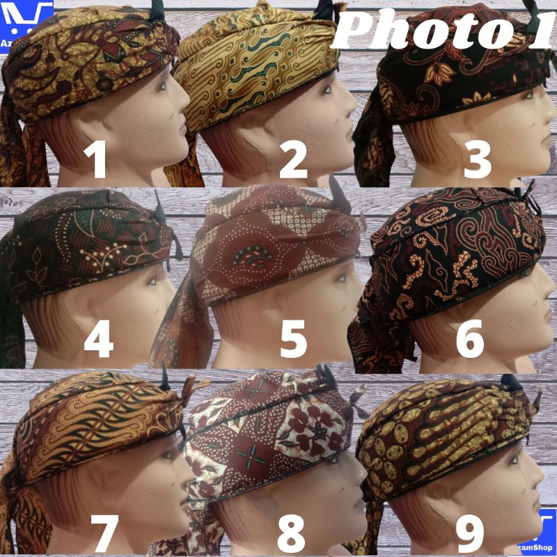 Jual iket kepala Sunda praktis bando instan udeng Sunda totopong Sunda ...