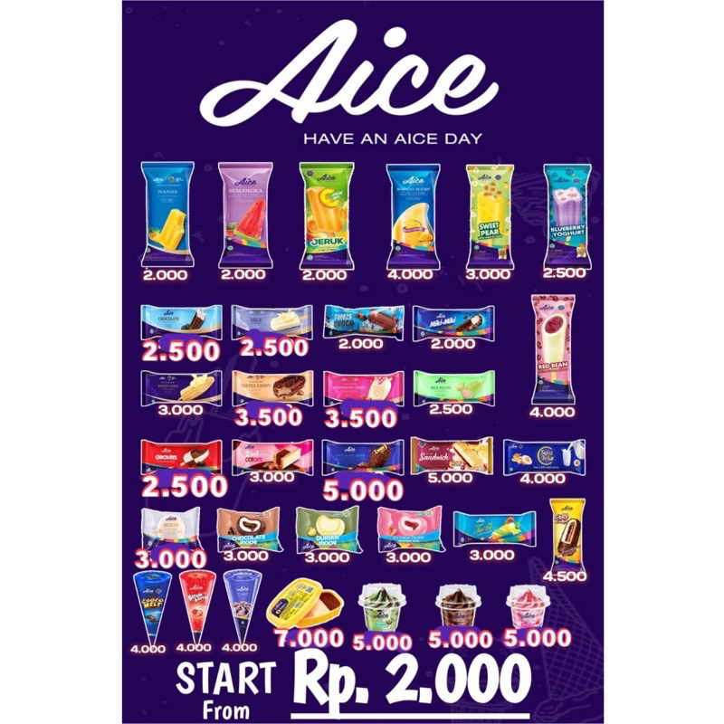 Jual Aice Ice Cream (khusus instan bandarlampung) | Shopee Indonesia