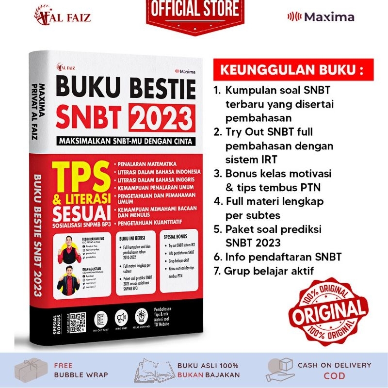 Jual Ready!! Buku Bestie SNBT 2023 TPS & Literasi Terbaru - Privat Al Faiz (100% Original ...