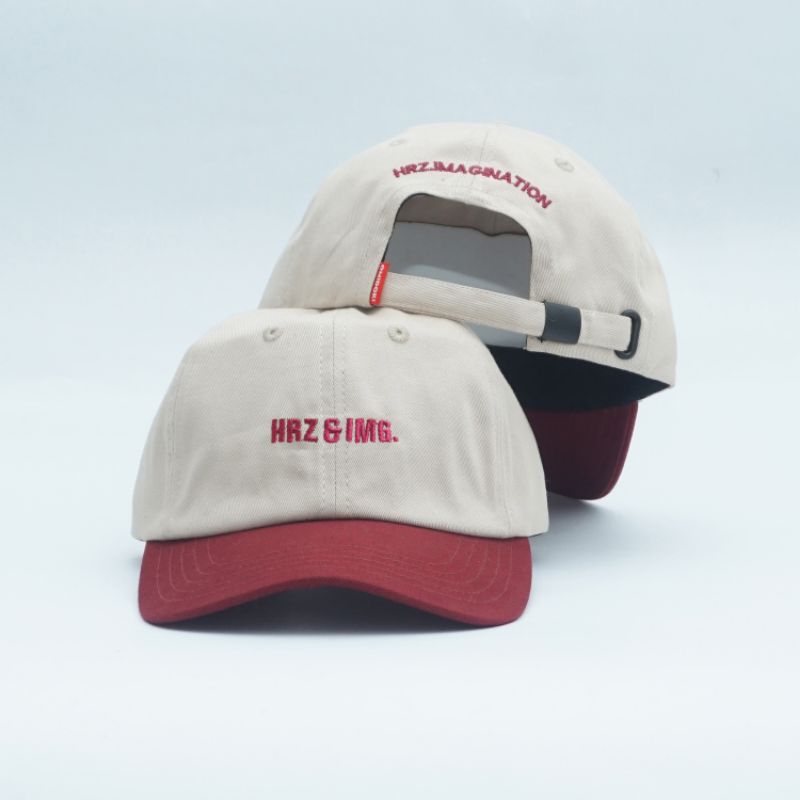 Jual Omidoki Topi Polocaps Cream Maroon | Shopee Indonesia