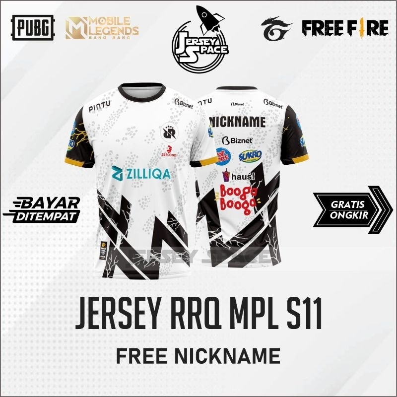Jual JERSEY KAOS RRQ 2023 TERBARU KAOS BAJU RRQ FREE NICKNAME | Shopee ...