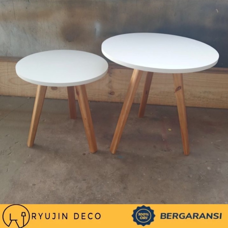 Jual Meja Samping Tamu Minimalis Model Aesthtic Meja Bulat Meja Kamar ...