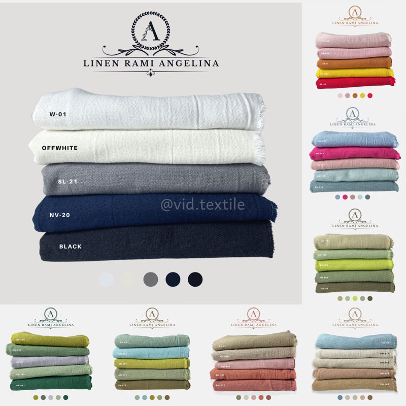 Jual Kain Linen Rami Angel Premium | Shopee Indonesia