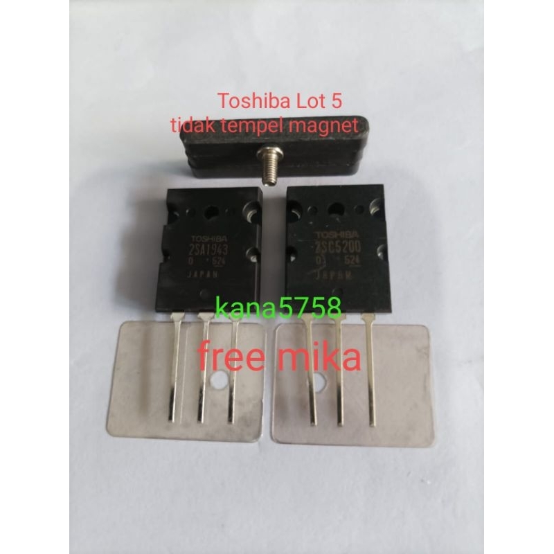 Jual Transistor Toshiba 2SC5200 2SA1943 Original Lot 524 + bonus mika | Shopee Indonesia