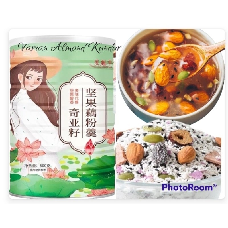 Jual Oufen Lotus Root Rasa Kundur Topping Almond atau Kacang-kacangan ...