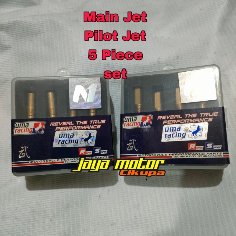 Jual Uma Racing Karburator Main Jet dan Pilot Jet MJ PJ PWK PE set isi 5 piece | Shopee Indonesia
