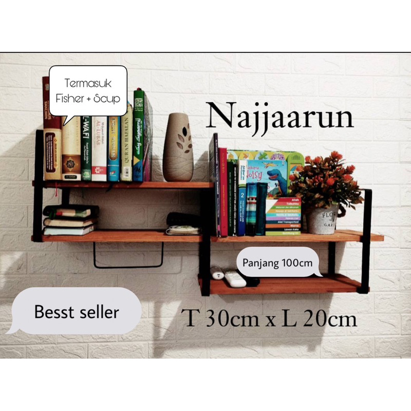 Jual Tora Rak Dinding Lebar 20cm / Rak Dinding / Rak Gantun / Rak Besi ...