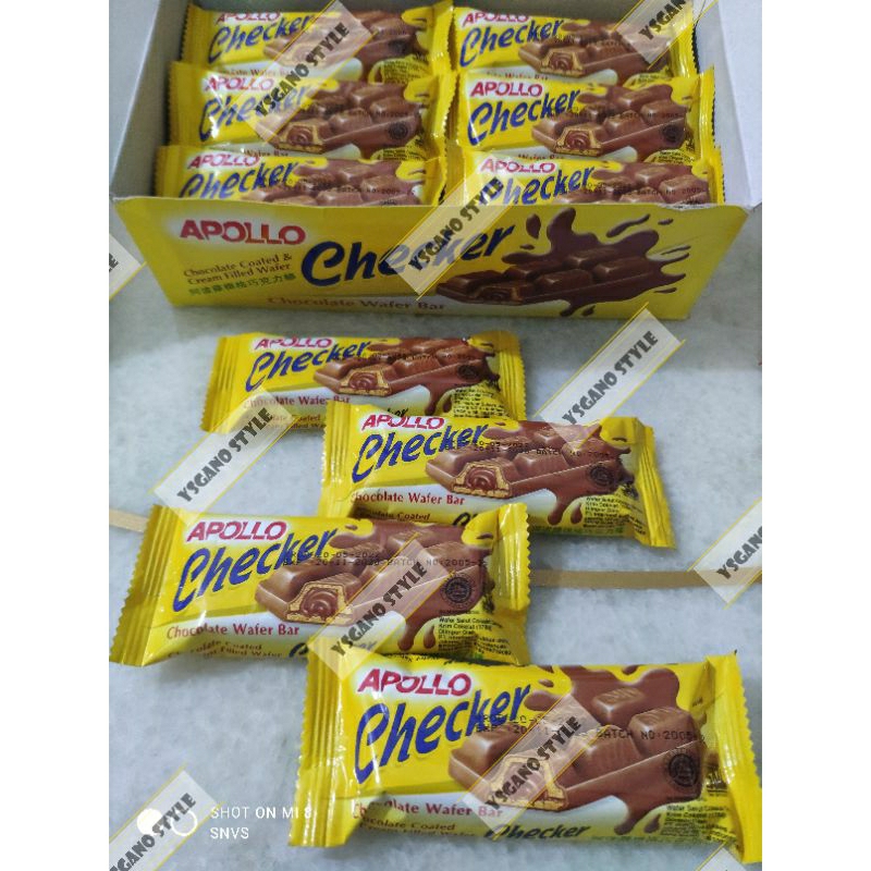 Jual Apollo Checker Coklat Chocolate Wafer Bar | Shopee Indonesia