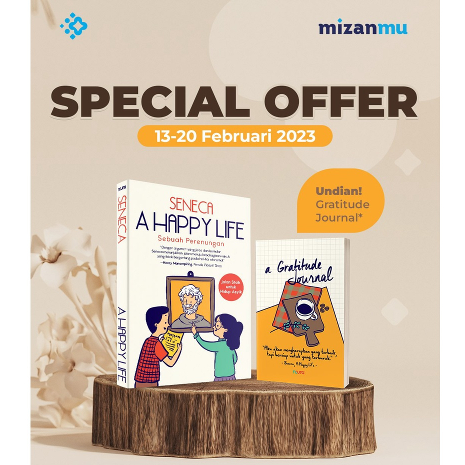 Jual Preorder Buku A Happy Life - Sebuah Perenungan karya Lucius Annaeus Seneca | Shopee Indonesia