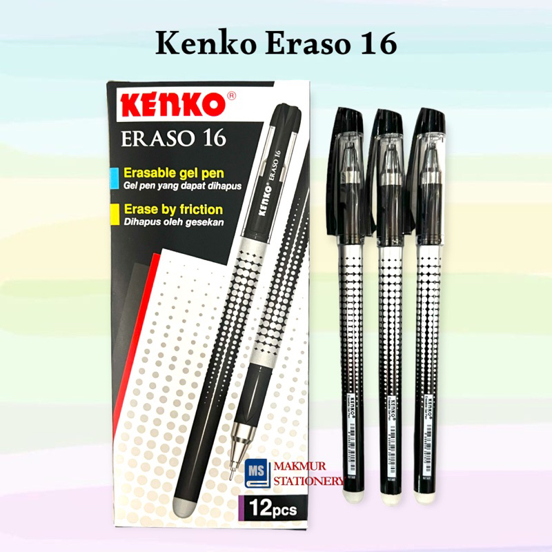 Jual Pulpen / Ballpoint / Pen Gell Kenko Eraso 16 (12 Pcs) | Shopee ...