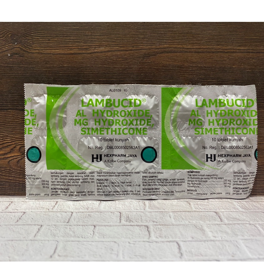 Jual Lambucid Tablet Kunyah / 1 Strip / Obat Maag / Asam Lambung ...