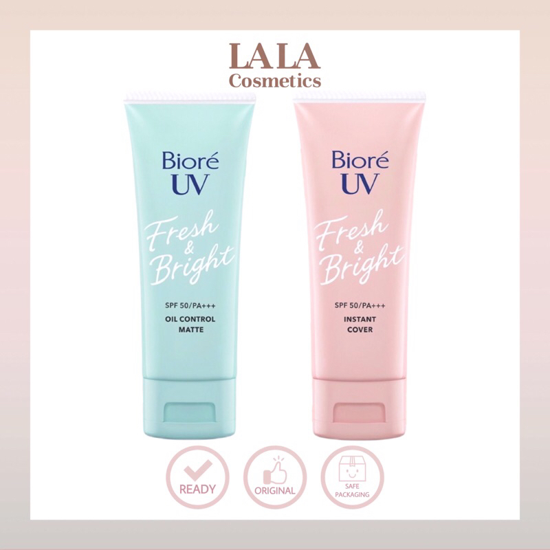 Jual BIORE UV Fresh & Bright Sunscreen SPF 50 PA++++ Sunscreen Oil ...