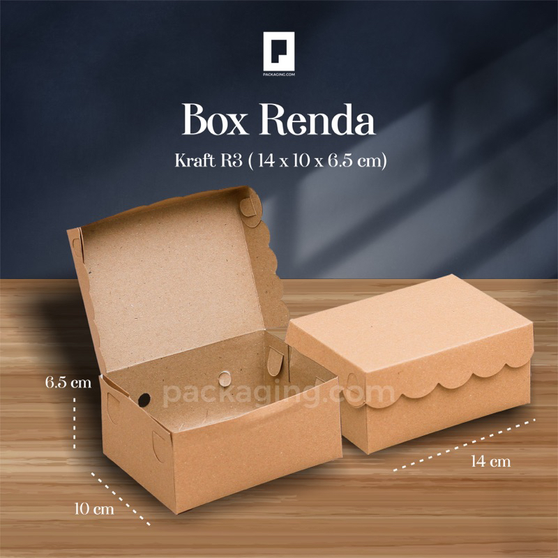 Jual Snack Box R3/Kotak Kue R3/Kotak Roti R3 Uk.14x10,5x6,5/Kotak Kue/Dus Kue Isi 2/Kotak Roti ...