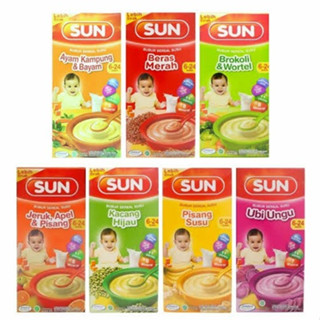 Jual SUN MPASI BUBUR SEREAL BOX 120gr 6 BULAN INSTAN TIM BERAS MERAH ...