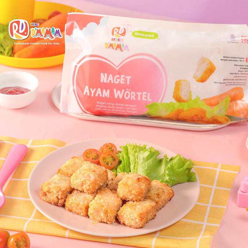 Jual Dmamam Nugget Ayam Wortel Finger Food mPASI Halal No MSG | Shopee ...