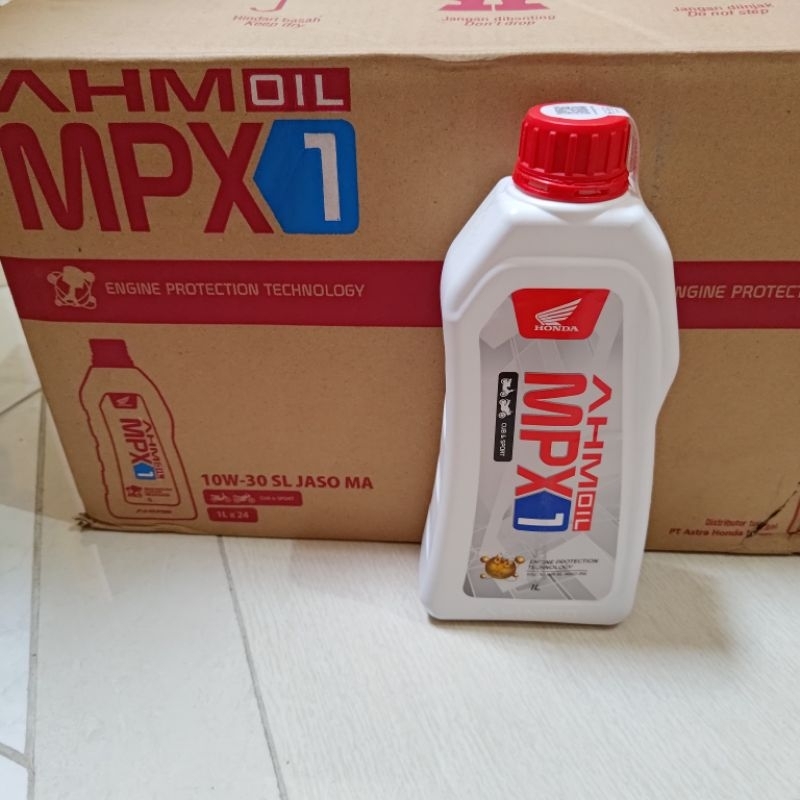 Jual OLI MPX1 1L 1 LITER OIL MESIN MPX 1 AHM HONDA PERDUS 1 DUS ISI 24 ...