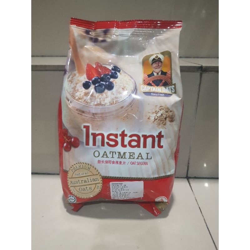 Jual captain oats instant oatmeal 800 | Shopee Indonesia