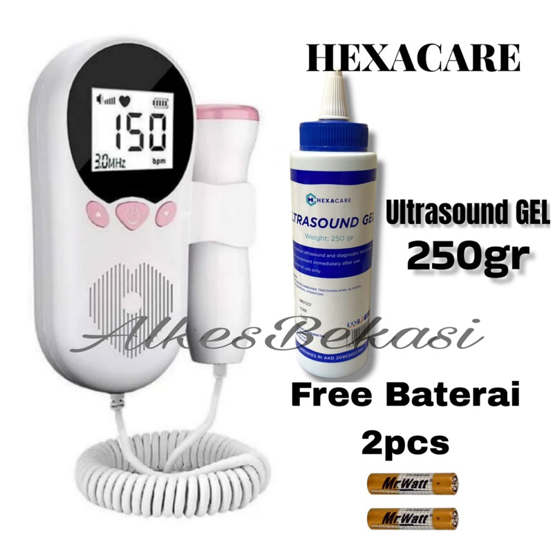 Jual Fetal Doppler Alat Pendeteksi Detak Jantung / Janin + Gel Ultra ...
