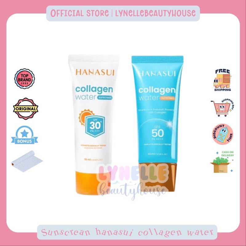Jual HANASUI COLLAGEN WATER SPF 50 PA+++ 30PA ++ | Shopee Indonesia
