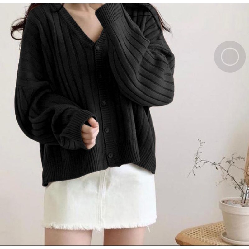Jual Kardigan Rajut Wanita Knit | Shopee Indonesia