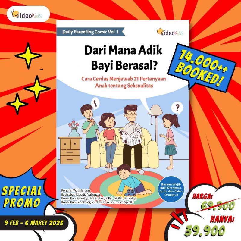 Jual Komik Dari Mana Adik Bayi Berasal by Ideo Kids / Buku Pendidikan Seks / Buku Edukasi Anak ...