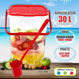 Jual Tempat Es Buah + Gayung 30 Liter Lucky Bird - Toples Es Buah ...