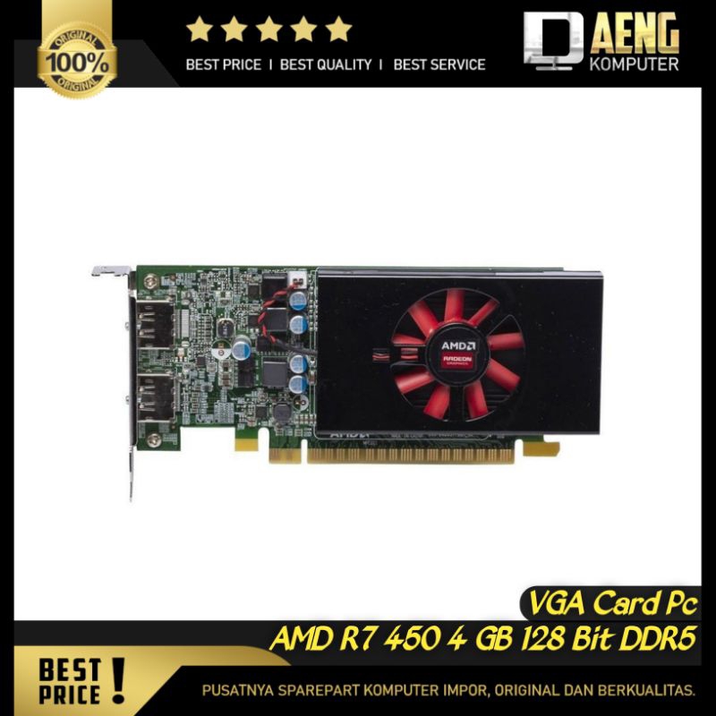 Jual VGA Card Mini PC AMD Radeon R7 450 4 GB 128 Bit DDR5 Mantap ...