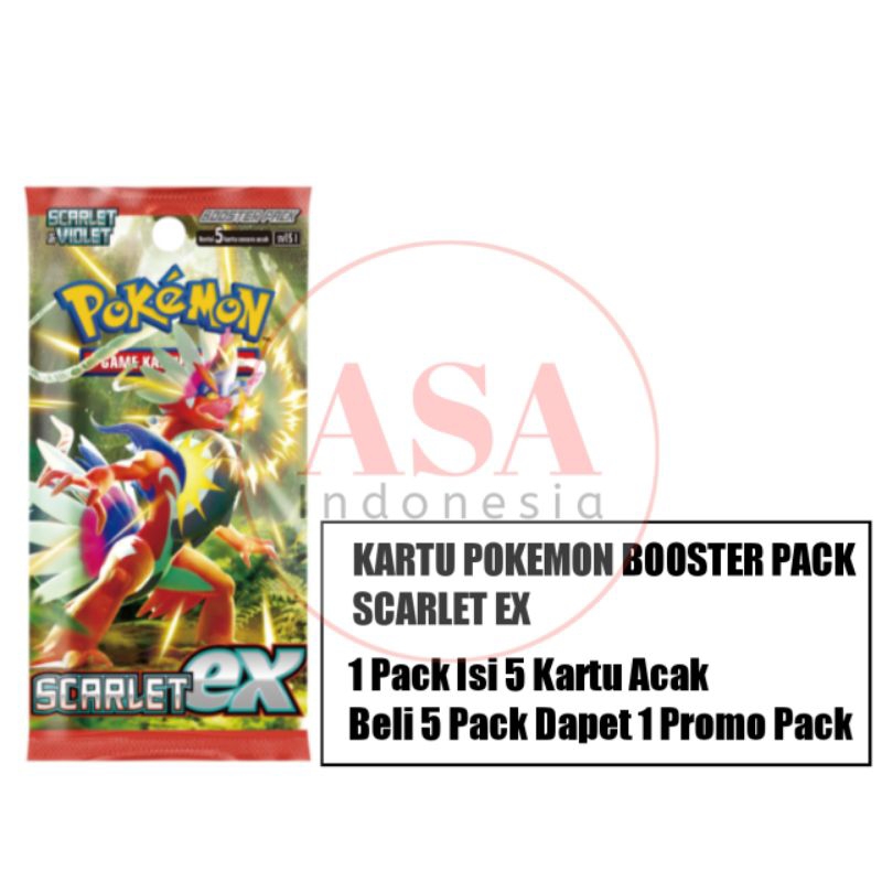 Jual Kartu Pokemon Scarlet Ex Booster Pack Bahasa | Shopee Indonesia