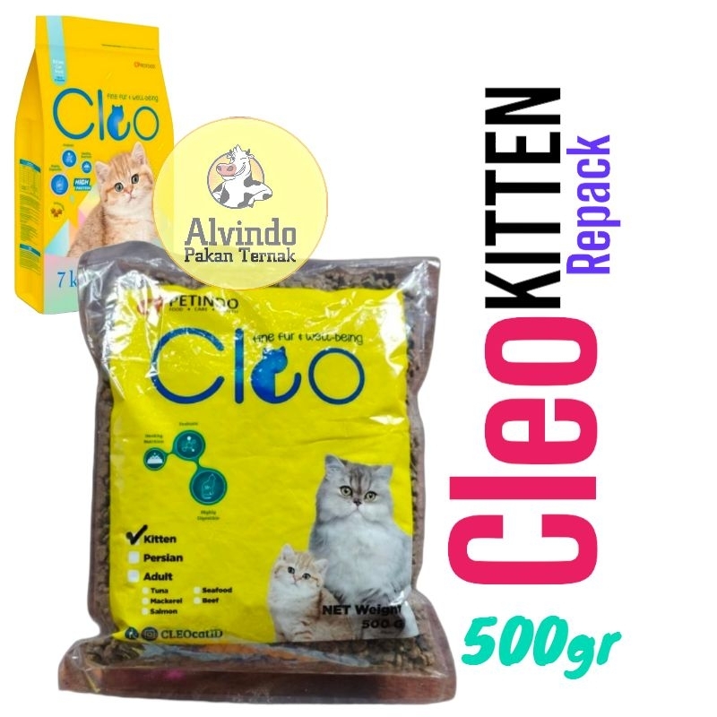 Jual Cleo Kitten Ocean Fish 500 gram Repack | Shopee Indonesia