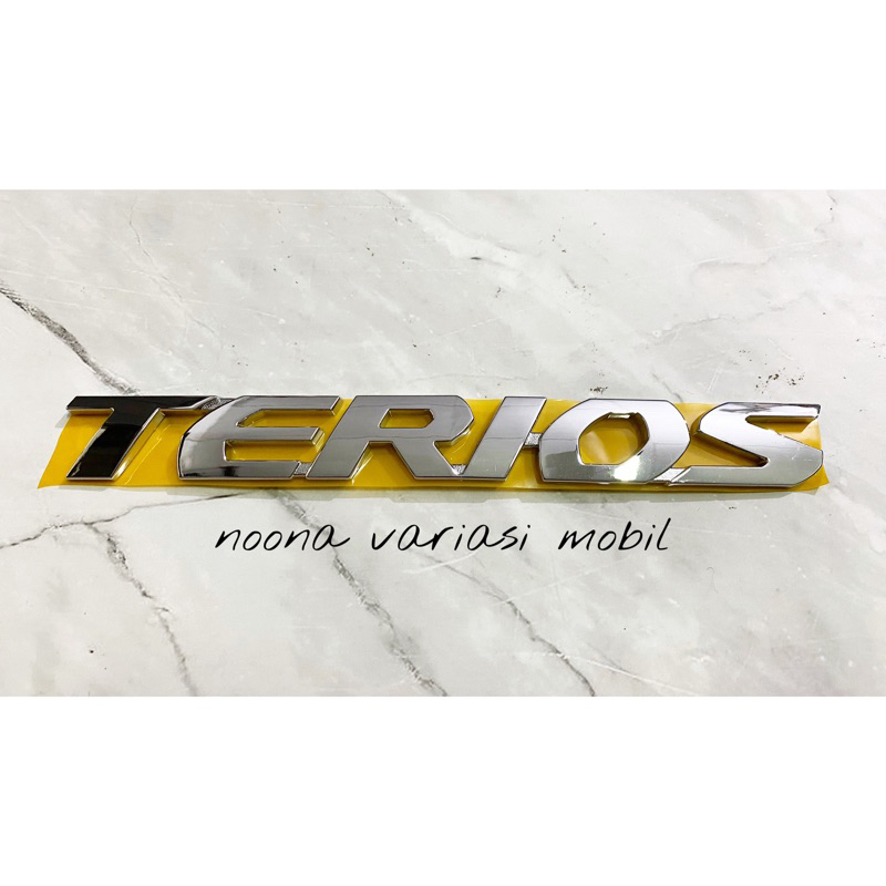 Jual Logo Emblem Tulisan All new Terios chrome | Shopee Indonesia
