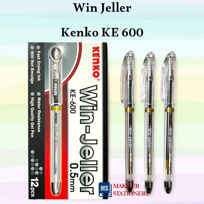 Jual Pulpen / Ballpoint / Pen Gell Kenko Win-Jeller KE 600 (12 Pcs) | Shopee Indonesia
