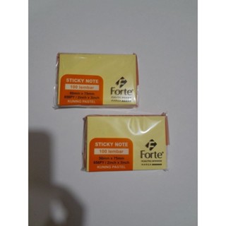 Jual Sticky Note Forte Kuning Pastel 656PY / Kertas Memo Tempel isi 100 ...