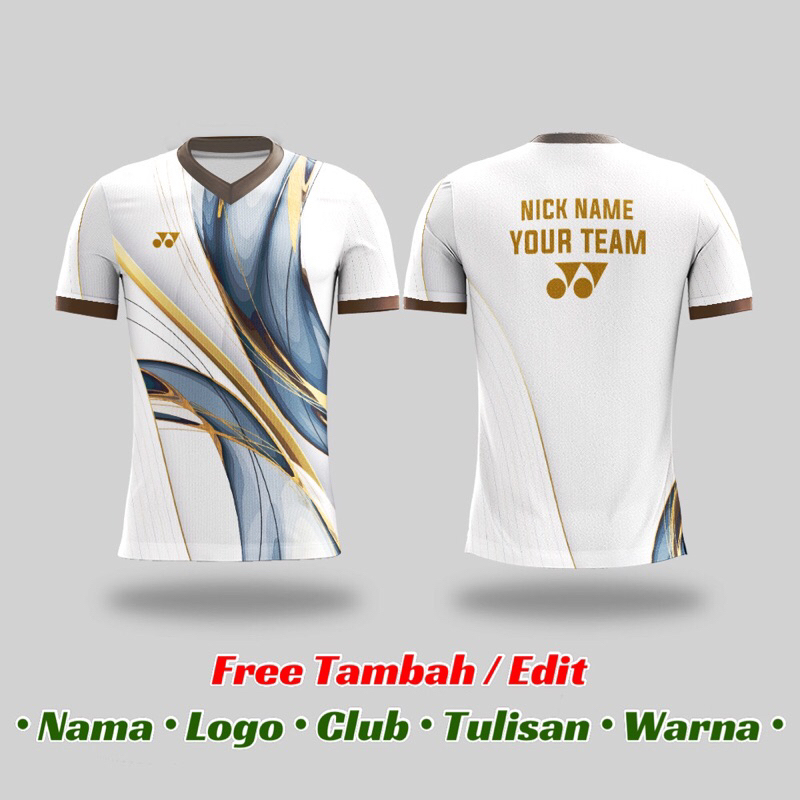 Jual Baju Kaos Jersey Badminton Bulutangkis Custom Fullprint Free Nama PB Logo | YONEX NEW ...