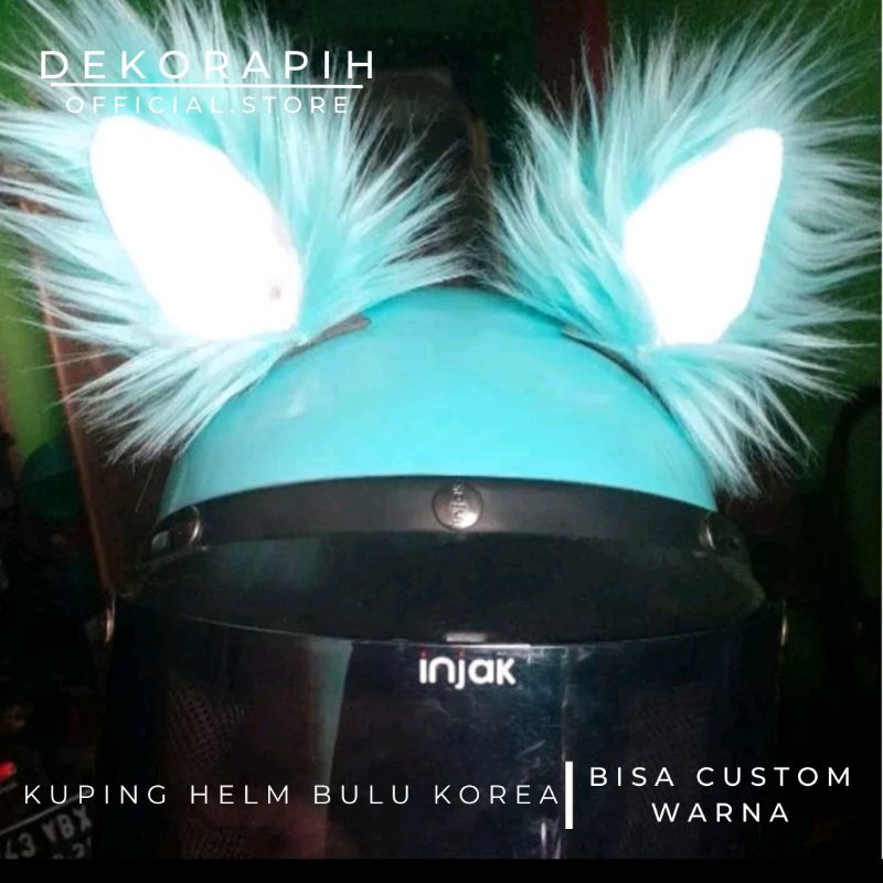 Jual Kuping kucing helm bulu korea (2pc) Aksesoris Kuping helm bulu ...