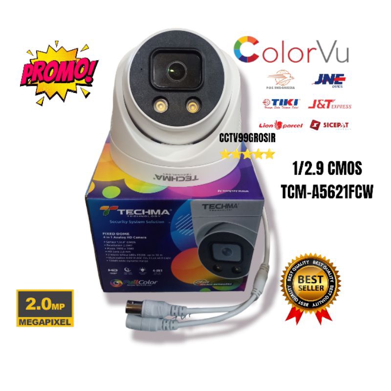 Jual KAMERA CCTV FULL COLOR TECHMA INDOOR 2MP HASIL BENING 24 JAM ...
