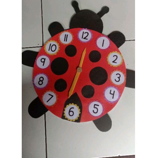 Jual Jam Dinding Kardus/Tugas Prakarya/ tanpa mesin/Hiasan Dinding ...