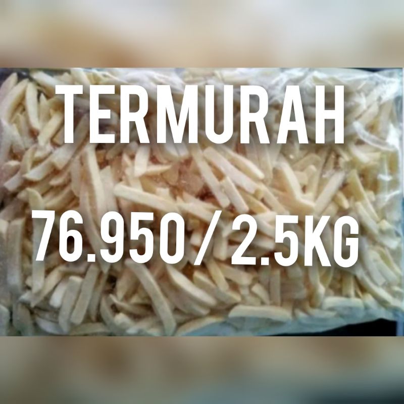 Jual KENTANG GORENG STRAIGHT CUT 2.5kg Grade AA . KENTANG GORENG ...